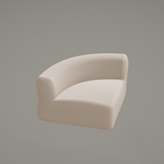 Puffalo Deluxe Radius Corner Upholstered Sofa Module
